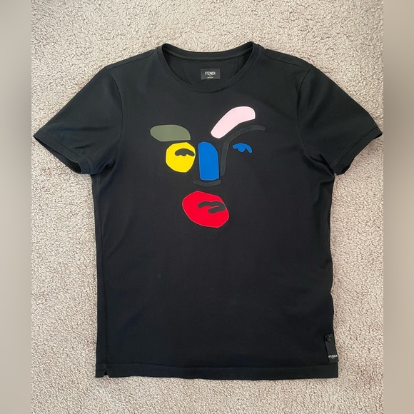 Fendi | Shirts | Fendi Face T Shirt | Poshmark